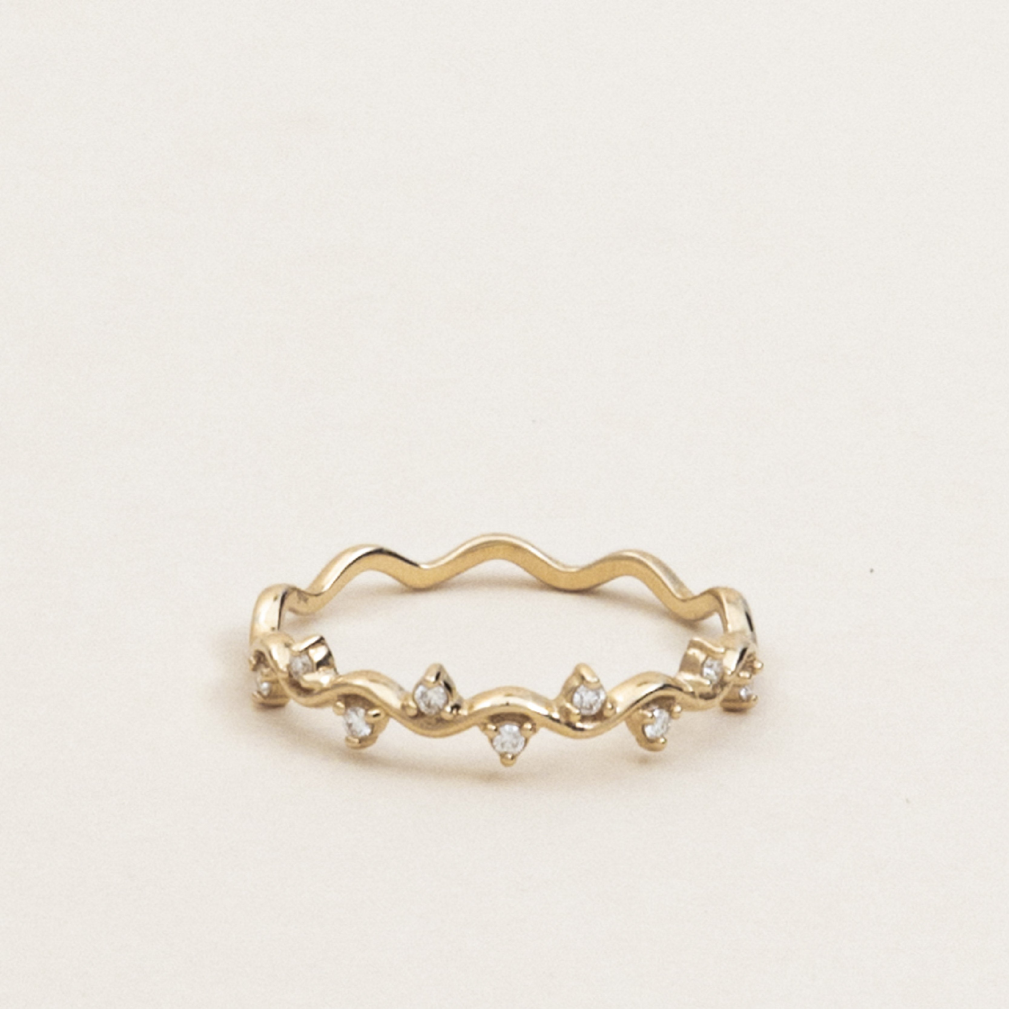 Flow Diamond Ring | Solid 14k gold – holly gray