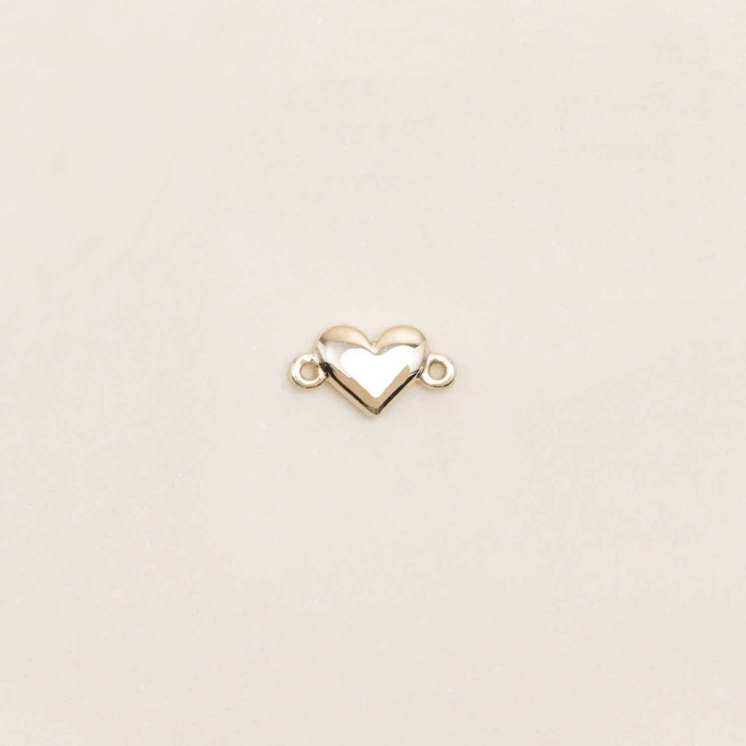 Flash Bracelet - Mini Heart Charm (Gold) | Solid 14k gold – holly gray