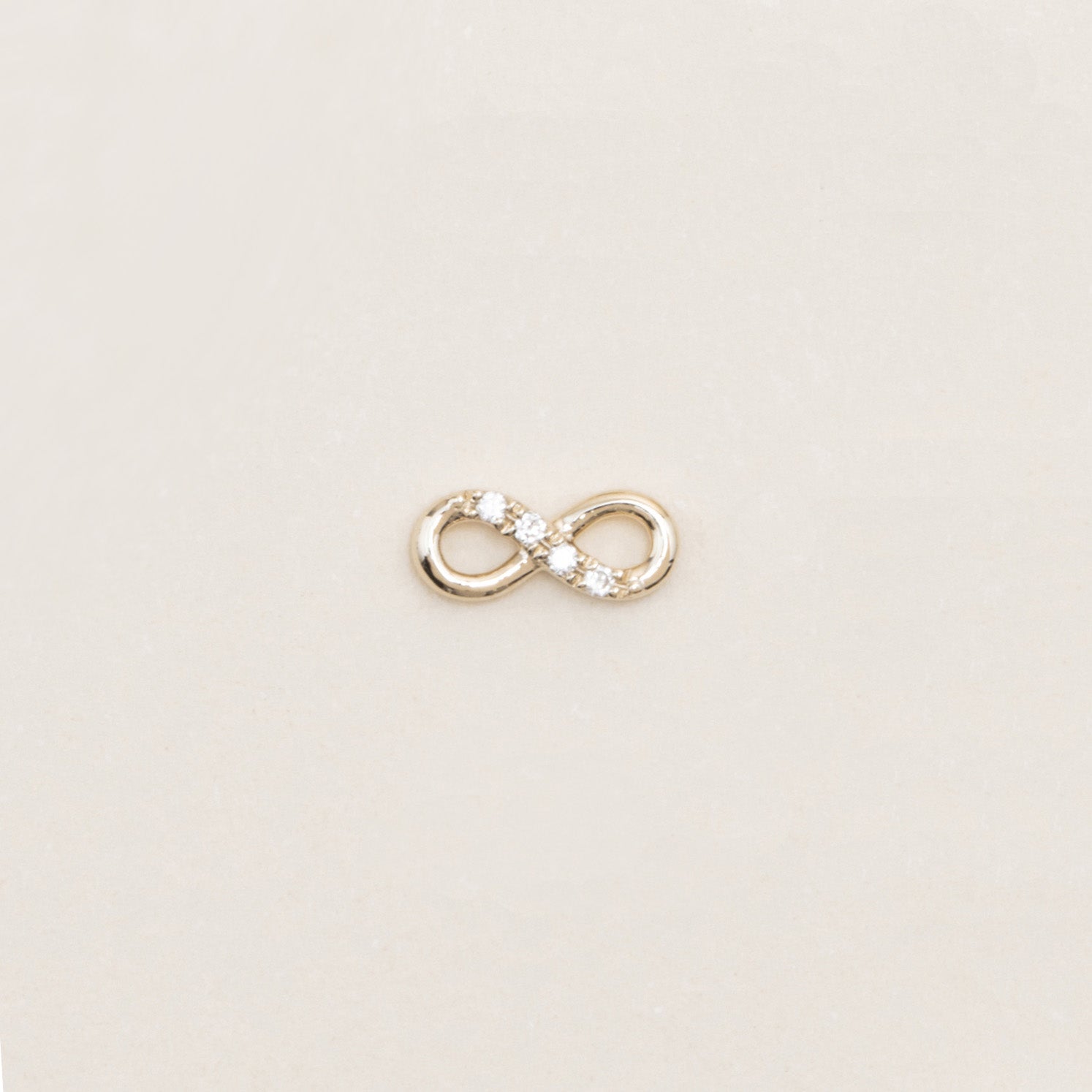 Flash Bracelet - Infinity Diamond Charm | Solid 14k gold – holly gray