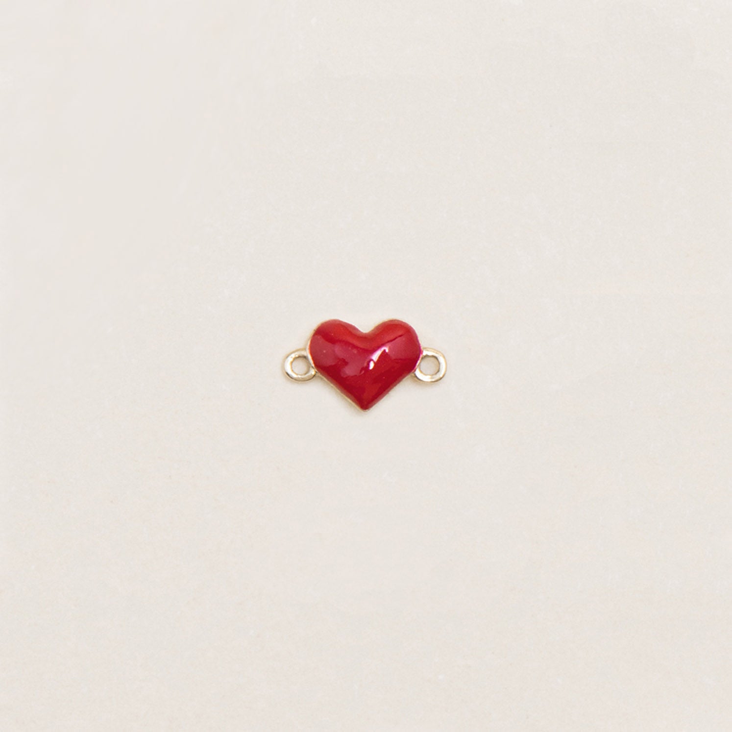 Flash Bracelet - Enamel Heart Charm (Pink/Gold) | Solid 14k gold ...